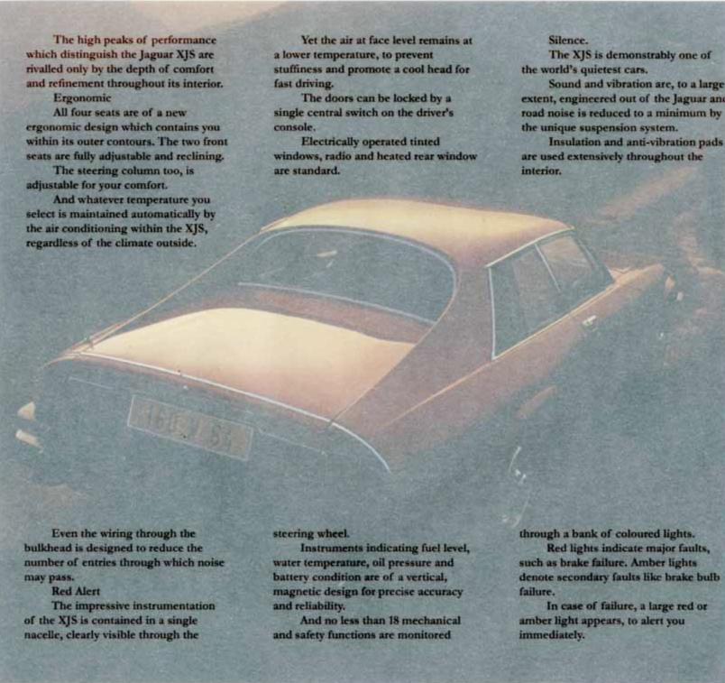 Jaguar XJS Brochure – Jaguar Daimler Heritage Trust